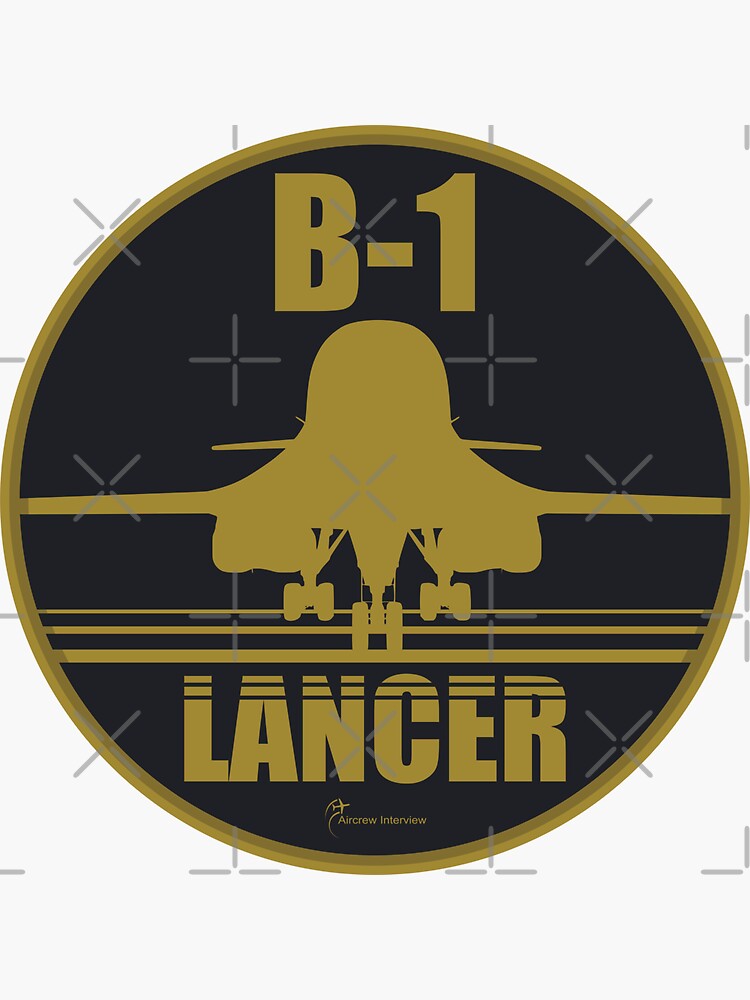 "B-1 Lancer" Sticker by ACInterview | Redbubble