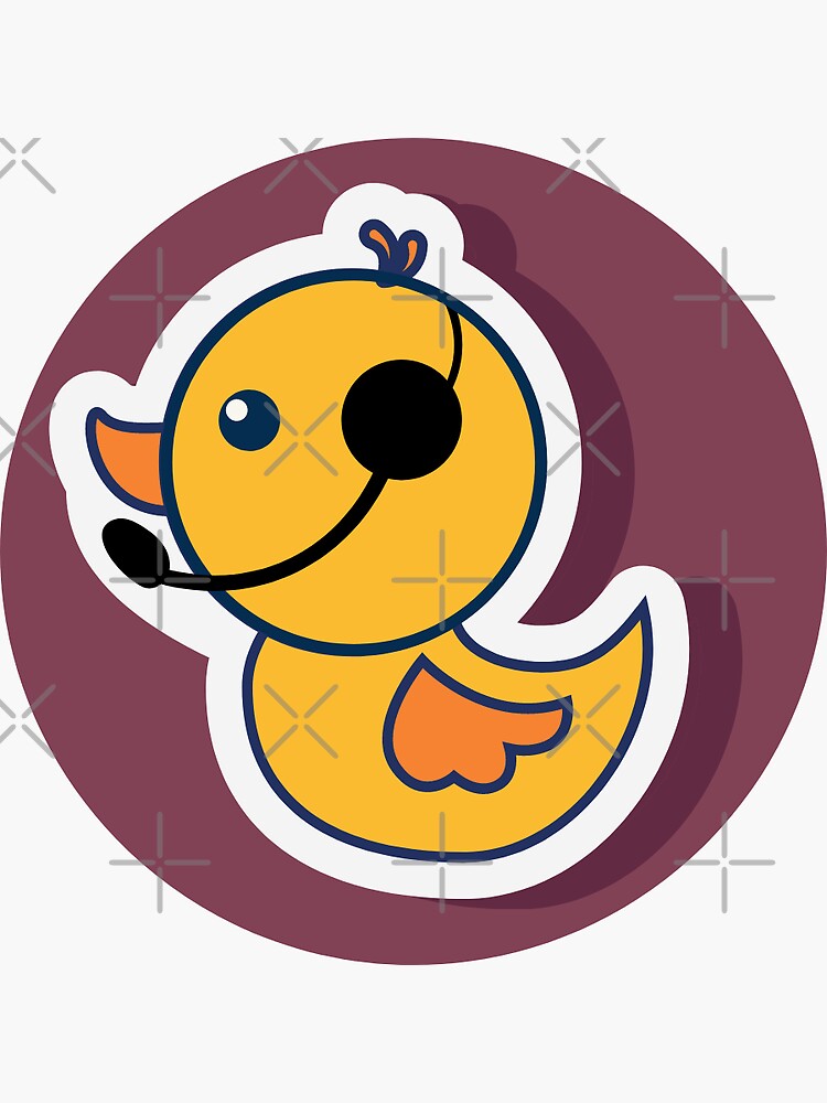 "Stage Manager Duck" Sticker for Sale by TaylordArt | Redbubble