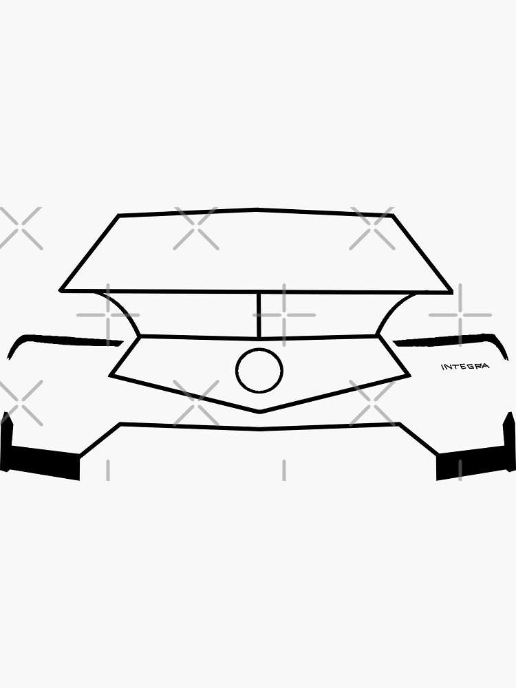"New Acura Integra Silhouette Profile" Sticker for Sale by ...