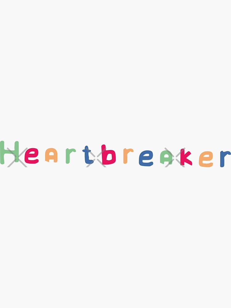 "Heartbreaker" Sticker for Sale by PACK-Unlocked | Redbubble