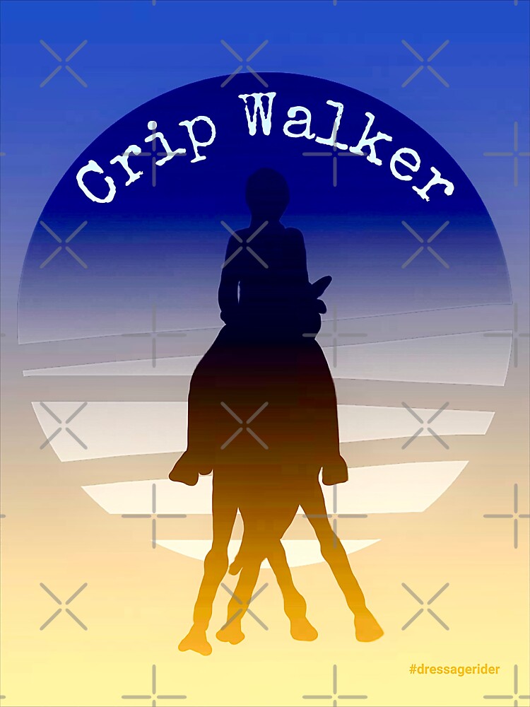 "Crip Walking Equestrian Color Sticker" Sticker by LeosCloset | Redbubble