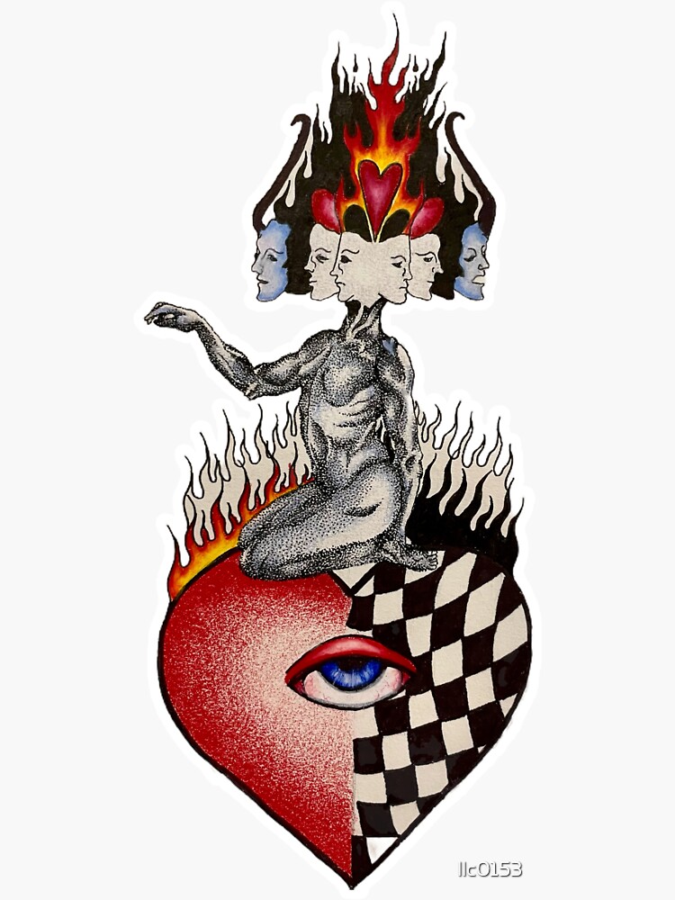 "ONE IN THE SAME " Sticker for Sale by llc0153 | Redbubble