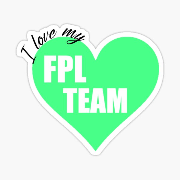 "I love my FPL Team Valentine's - Fantasy Premier League(English ...