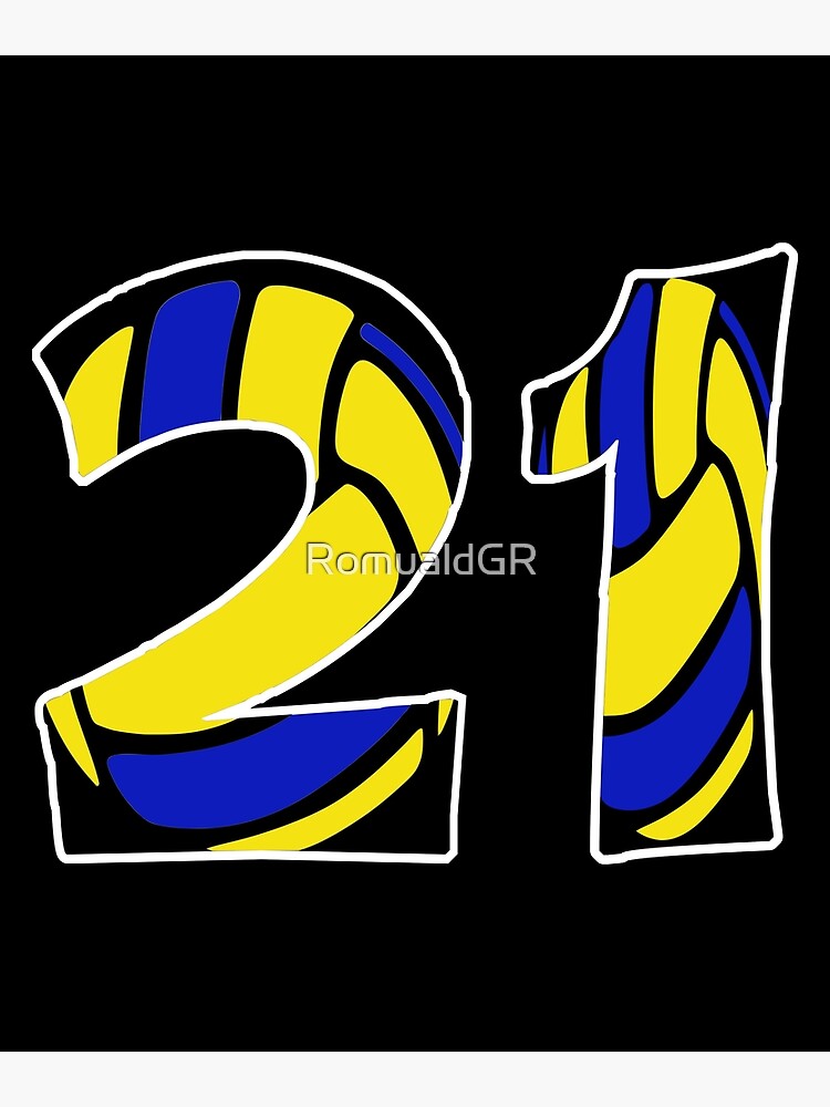 "Men's Volleyball Player Gift Number 21" Poster for Sale by RomualdGR ...