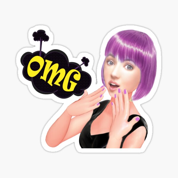 "OMG" Sticker for Sale by kennyhiken | Redbubble