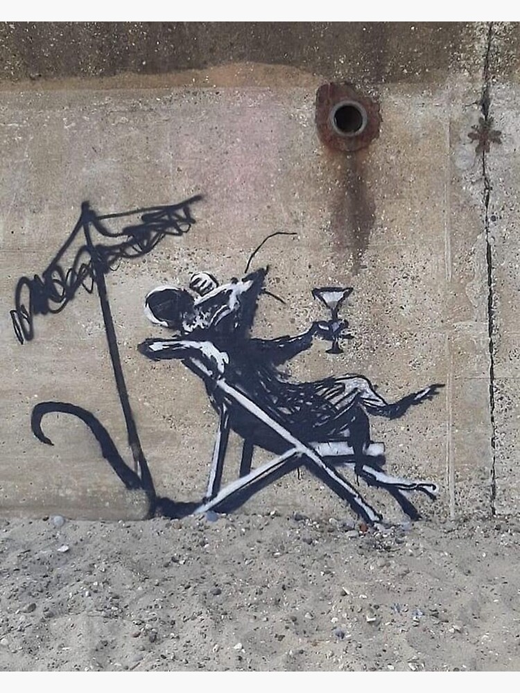 "RAT CHILLING - Bansky StreetArt" Poster for Sale by DonDime | Redbubble