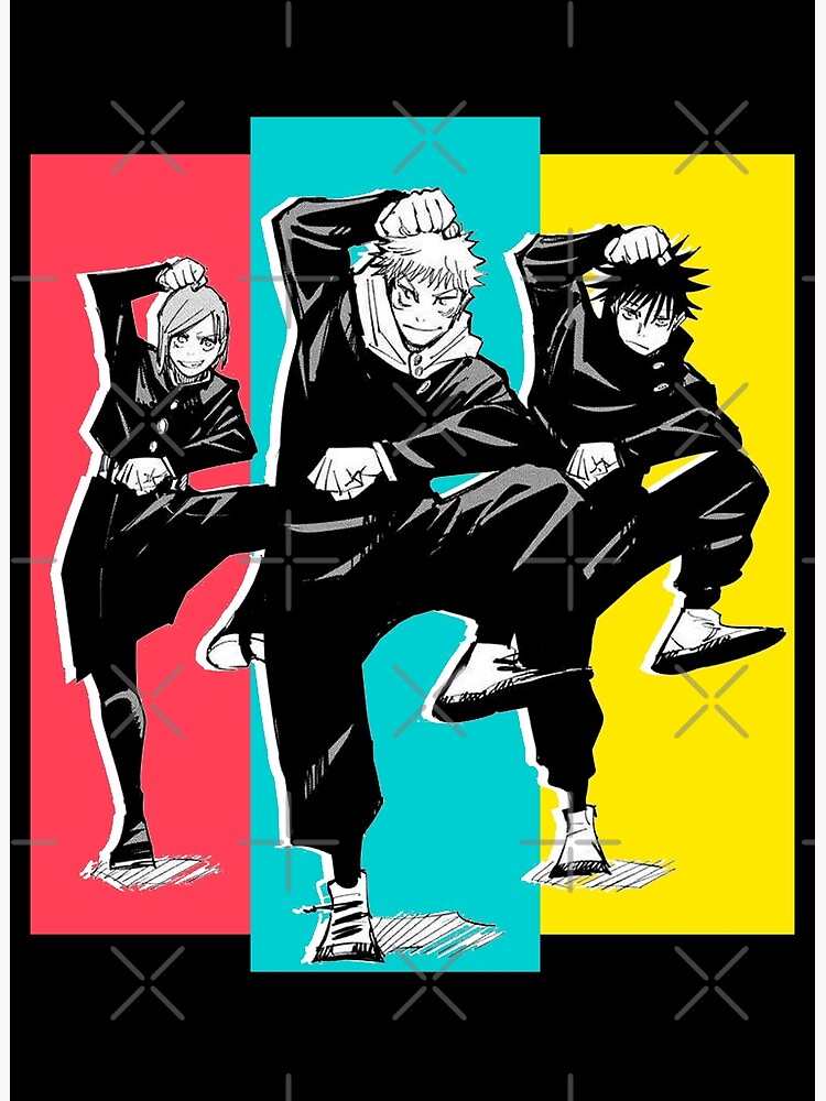 "Lost in paradise Pose - Yuji, Nobara and Megumi | Jujutsu Kaisen (Sorcery Fight)" Photographic ...