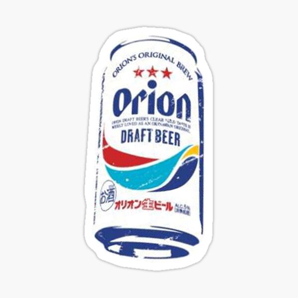 "ORION Japanese Okinawa Draft Beer" Sticker for Sale by tomistomis ...
