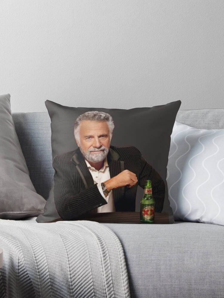 "Dos Equis Man - The Most Interesting Man In The World Meme" Pillow for Sale by tomohawk64 ...