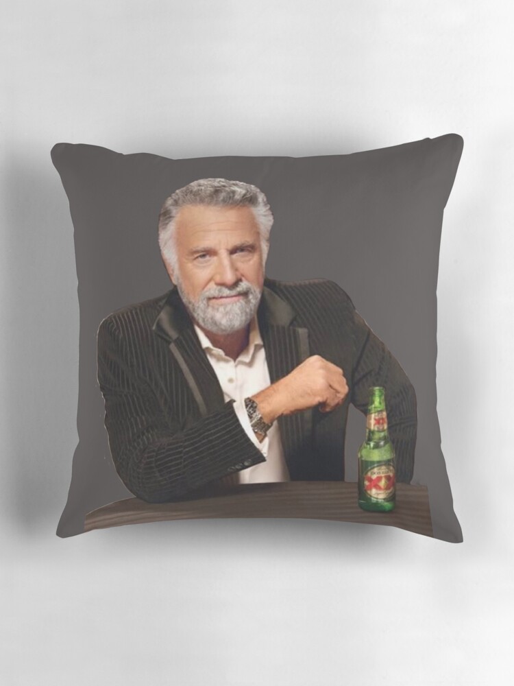 "Dos Equis Man - The Most Interesting Man In The World Meme" Pillow for Sale by tomohawk64 ...
