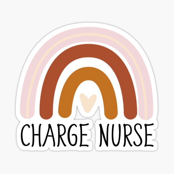"Cute Charge Nurse Rainbow" Sticker by TheBabyWall | Redbubble