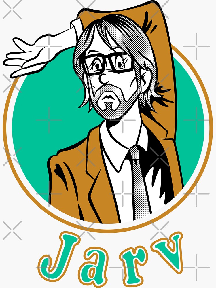 "Jarv" Sticker for Sale by StuffByMarkUK | Redbubble