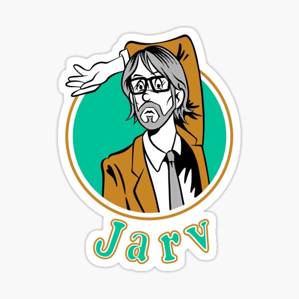 "Jarv" Sticker for Sale by StuffByMarkUK | Redbubble