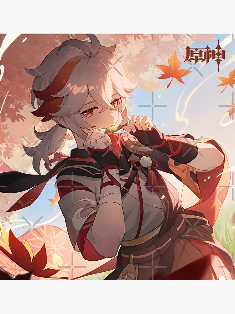 "Genshin Impact - Kazuha Official Birthday Artwork 2021" Sticker by ...