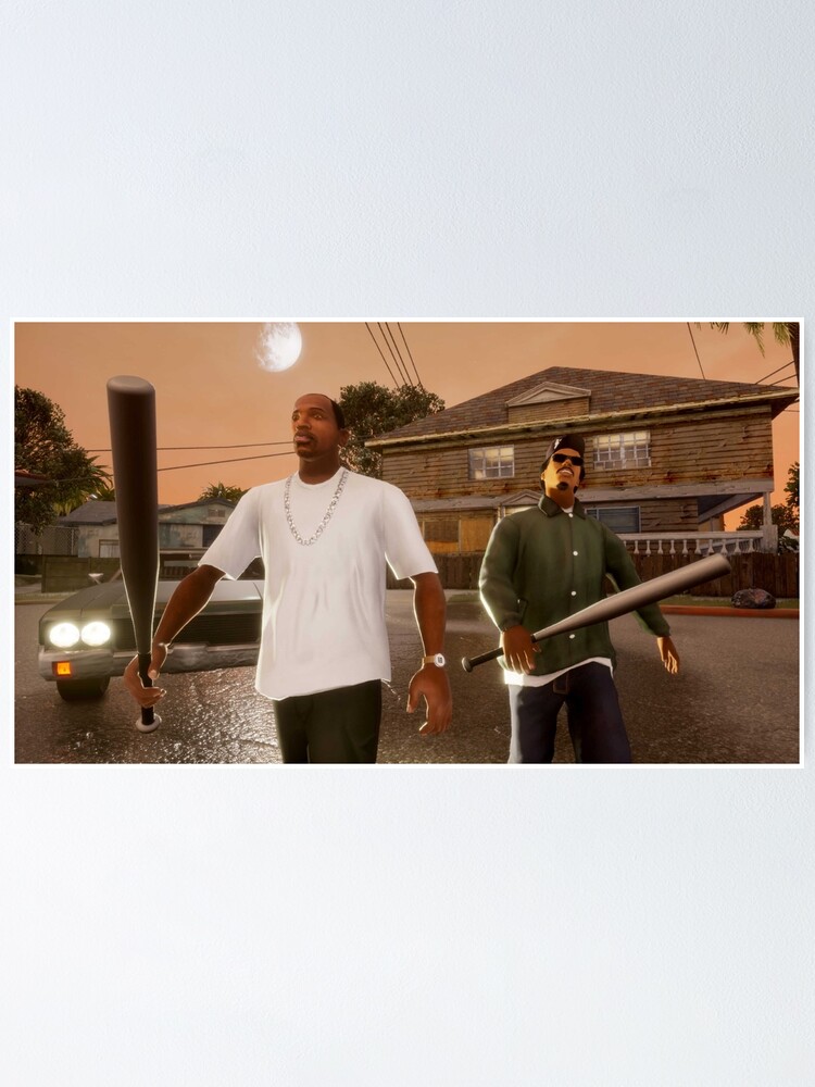 "GTA San Andreas CJ And Ryder " Poster by Alfi-Red | Redbubble