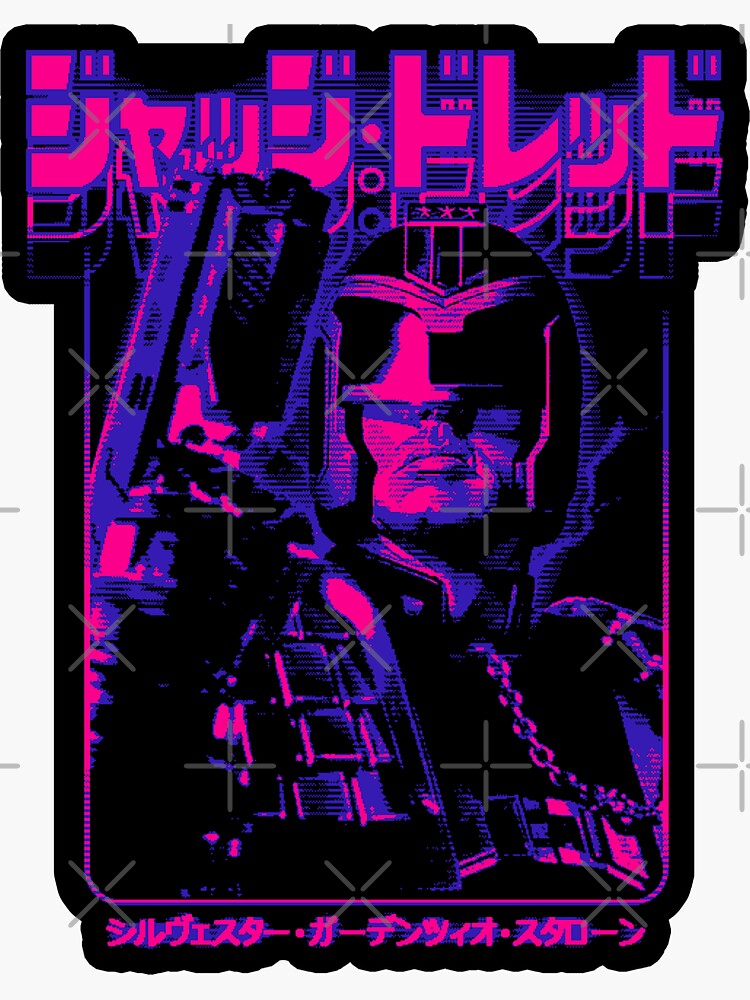 "Judge Dredd" Sticker for Sale by bootlegfactory | Redbubble