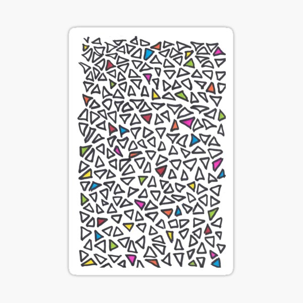 "Colourful Triangle Geometric Design" Sticker by eshanimathur | Redbubble