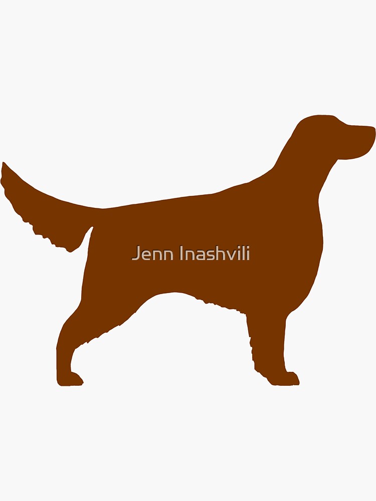 "Irish Setter Silhouette(s)" Sticker for Sale by ShortCoffee | Redbubble