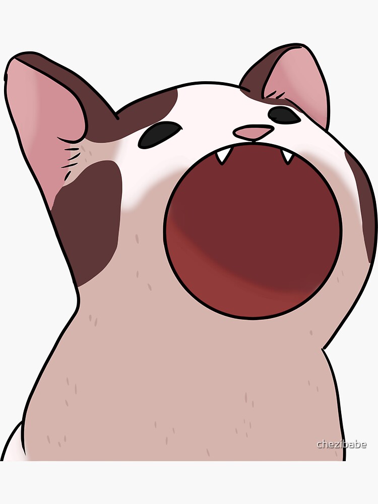 "Bwop Cat" Sticker for Sale by chezibabe | Redbubble