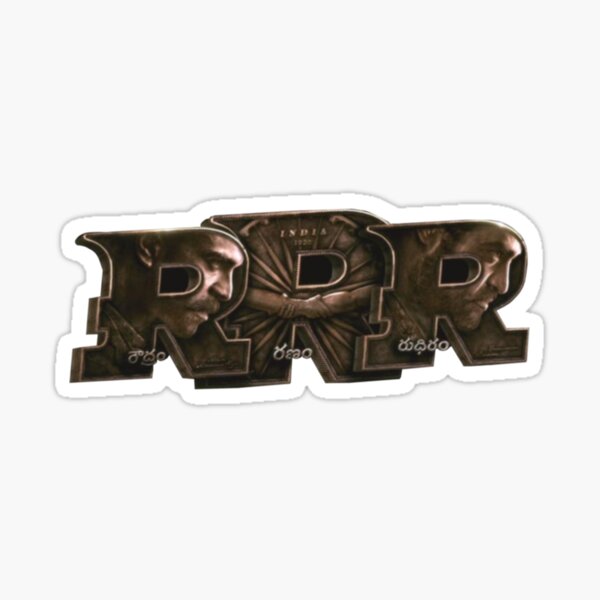 "RRR logo " Sticker for Sale by EsecXvintage | Redbubble