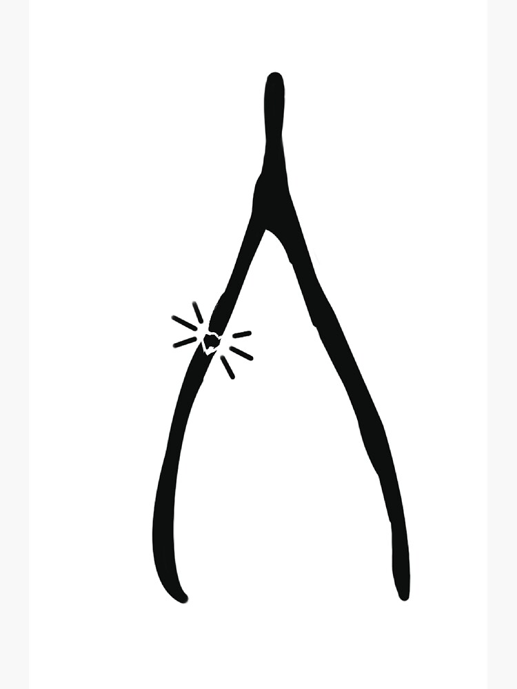"Wishbone" Sticker by emcovington | Redbubble