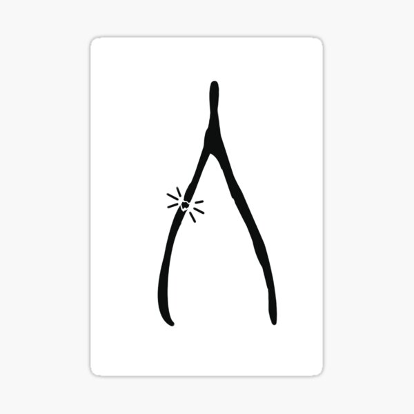 "Wishbone" Sticker by emcovington | Redbubble