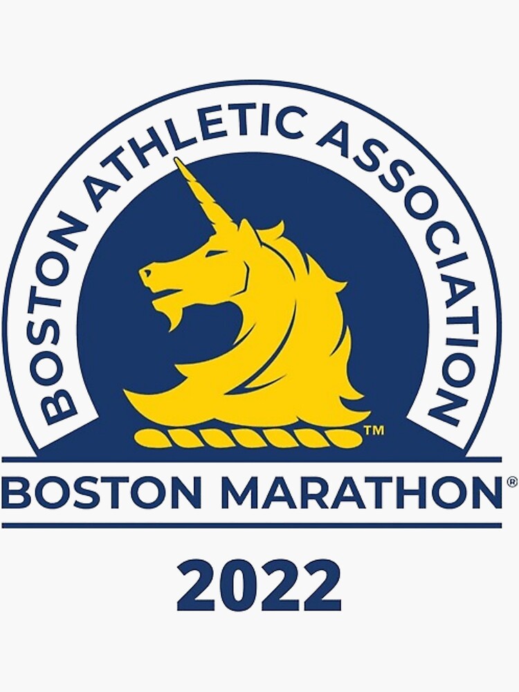 "Boston Marathon 2022" Sticker for Sale by ALBARRAKA | Redbubble