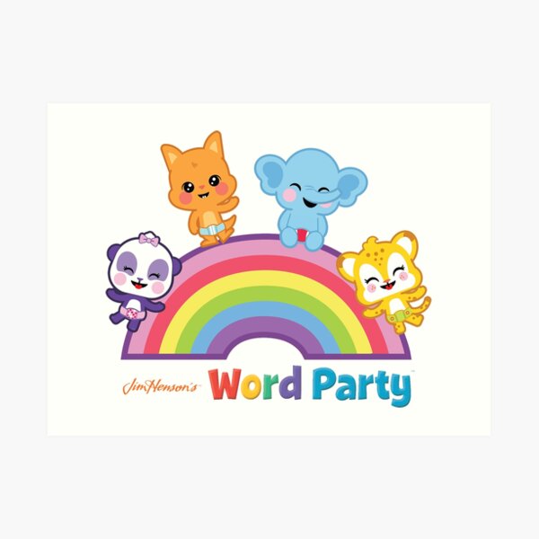 "Word Party cartoon" Art Print by Parkid-s | Redbubble