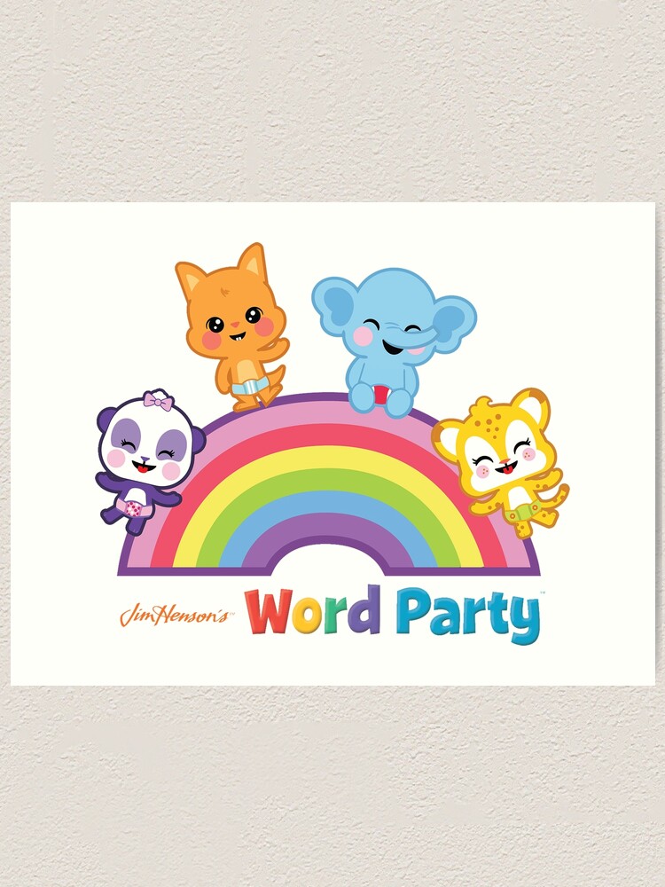 "Word Party cartoon" Art Print by Parkid-s | Redbubble