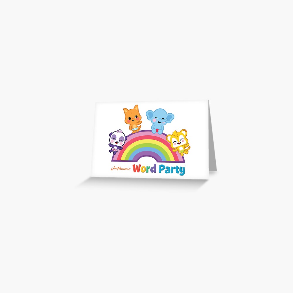 "Word Party cartoon" Greeting Card for Sale by Parkid-s | Redbubble