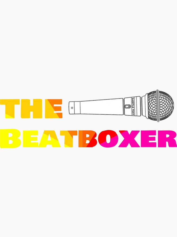 "The Beatboxer" Sticker for Sale by rachidhaz | Redbubble