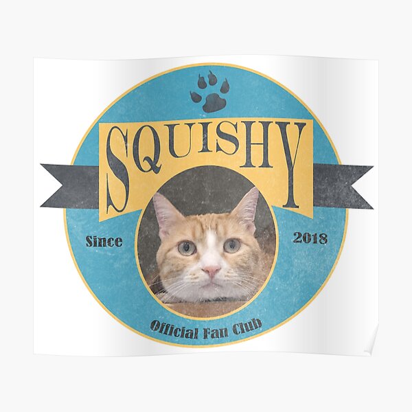"Vintage Squishy Fan Club Logo" Poster by MarciBolden | Redbubble