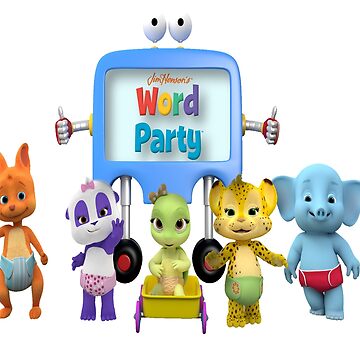 "Word Party cartoon" Pillow for Sale by Parkid-s | Redbubble