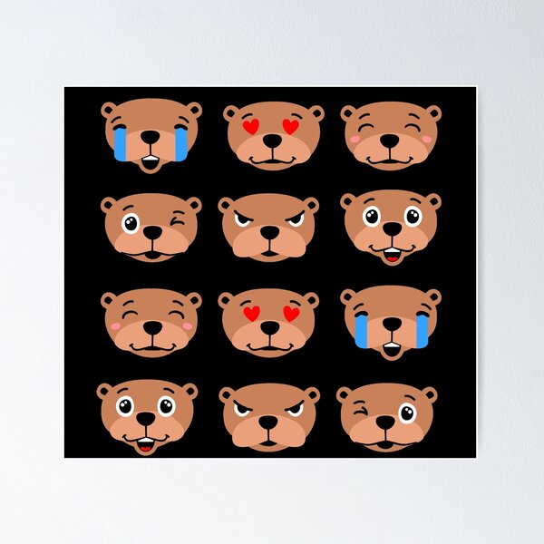 "happy groundhogs day cute emoji " Poster for Sale by gossiprag | Redbubble