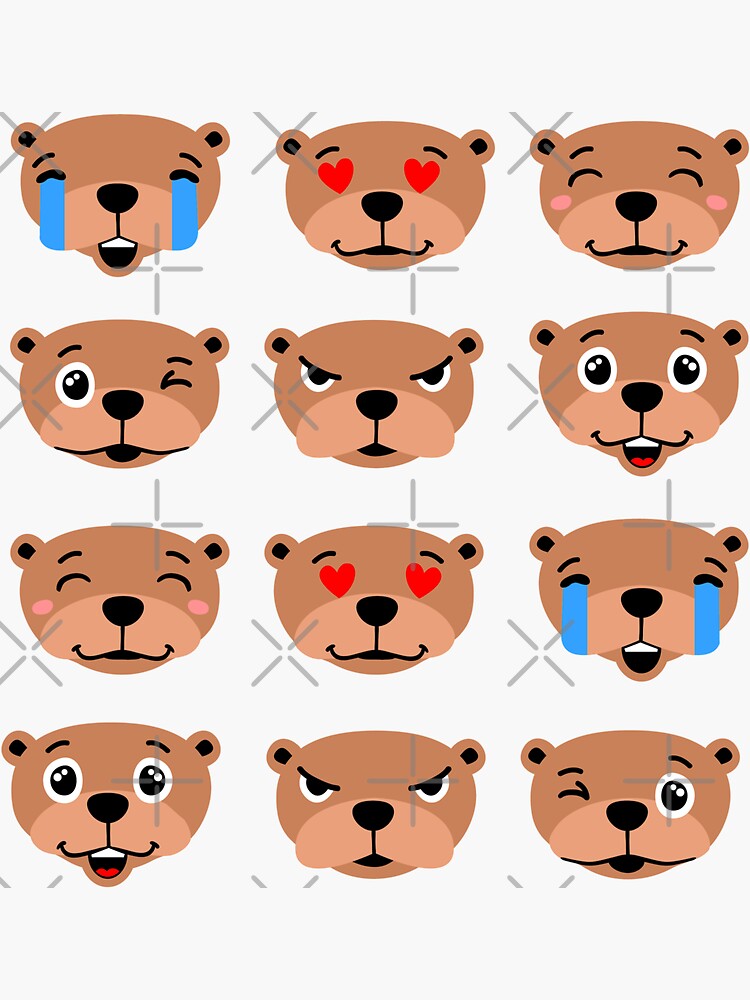 "happy groundhogs day cute emoji " Sticker for Sale by gossiprag ...