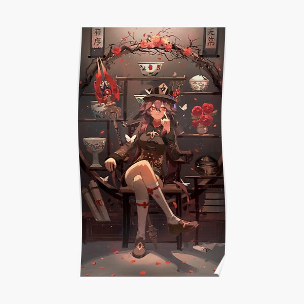 "Genshin Impact - Hu Tao" Poster by GenshinArts | Redbubble
