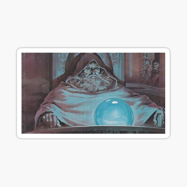 "Pondering The Orb " Sticker by IHolyBreadI | Redbubble