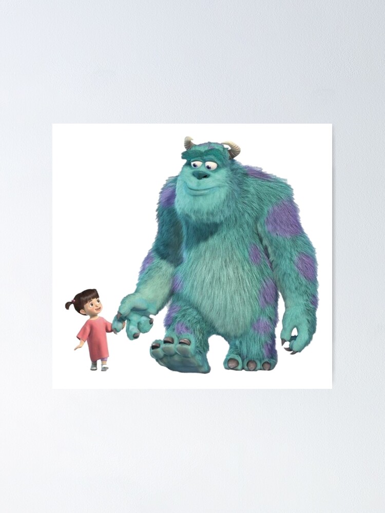 "Sully and Boo" Poster for Sale by CartoonBlast | Redbubble
