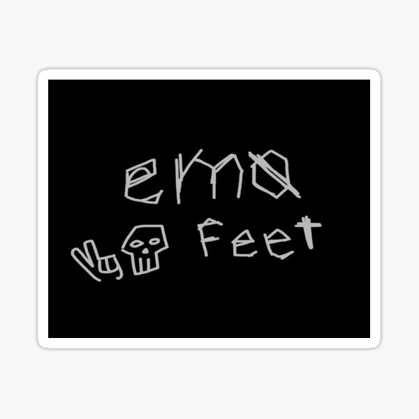 "Emo Feet Logo: 2021 Version 2 " Sticker by emofeet | Redbubble