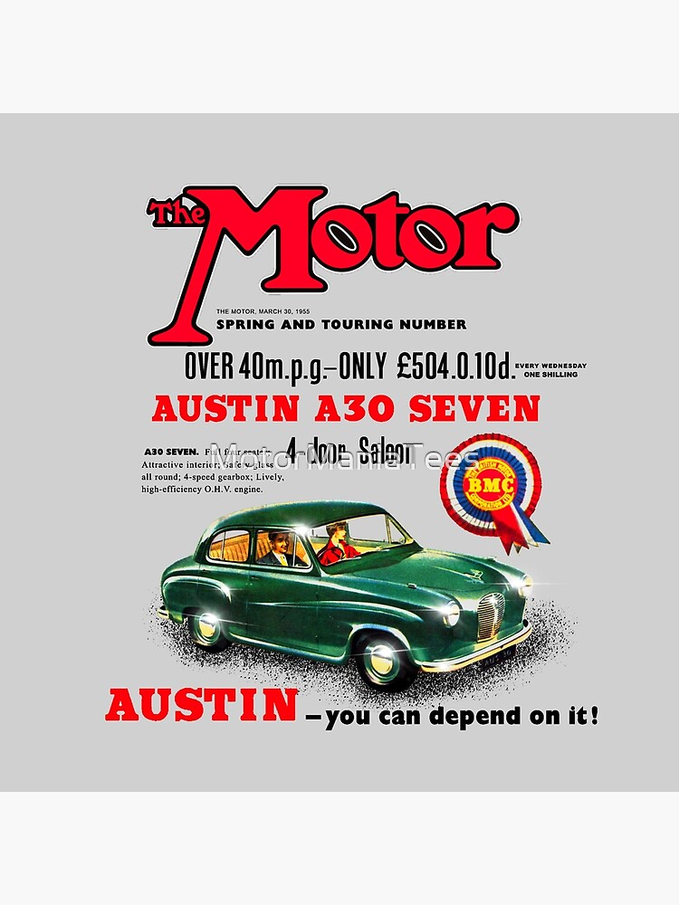 "The Motor Austin A30 Seven Vintage Car by MotorManiac " Art Print for ...