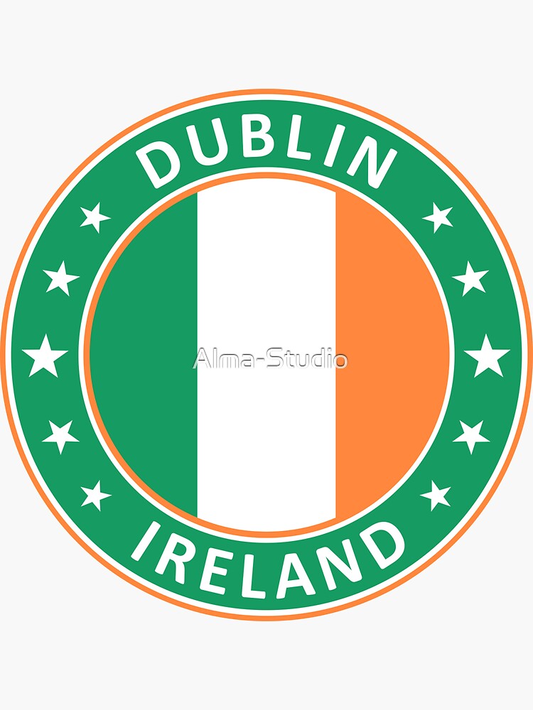 "Dublin, Ireland" Sticker by Alma-Studio | Redbubble