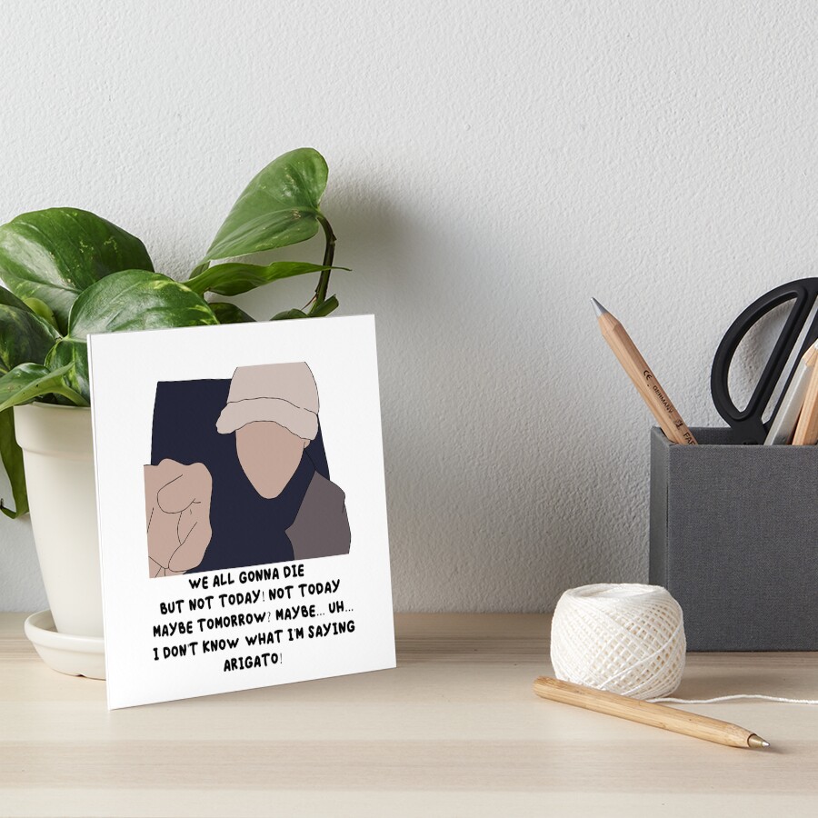 "Bts RM Namjoon Not today Meme" Art Board Print by hausmakes | Redbubble