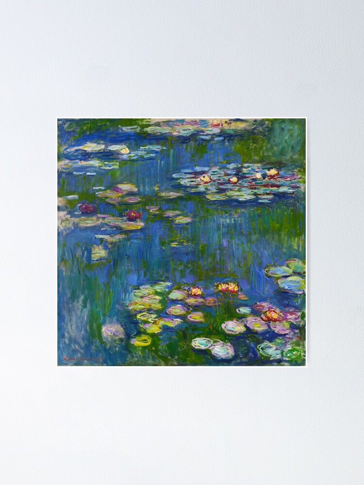 "Claude Monet - Water Lilies - 1916" Poster for Sale by AbidingCharm ...