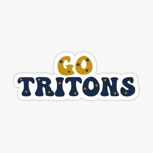 "Go Tritons Groovy Design" Sticker for Sale by Biancaba18 | Redbubble