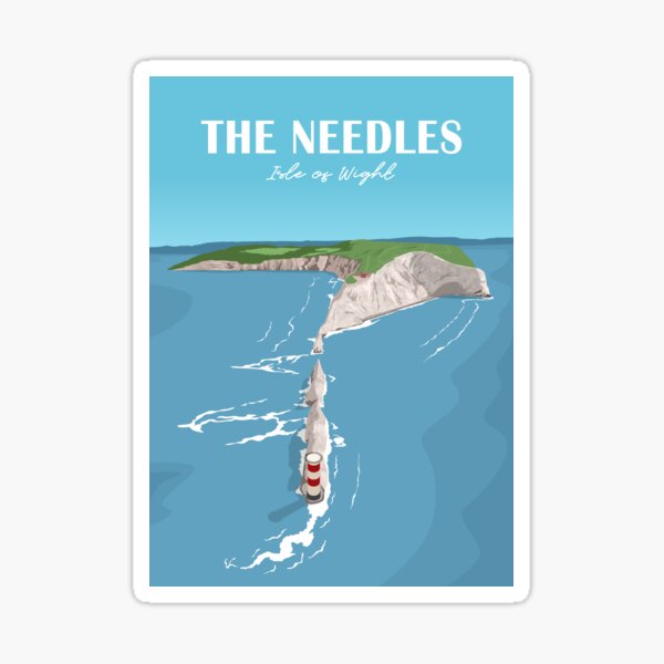 "The needles isle of wight" Sticker for Sale by zulvikar | Redbubble