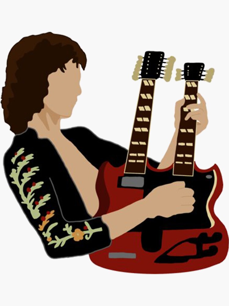 "Jimmy Page" Sticker for Sale by Abigail8ts | Redbubble