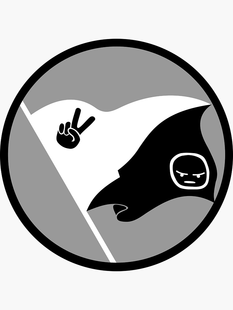 "Anarcho-Pacifism Emoji Flag (Circled)" Sticker by entroparian | Redbubble