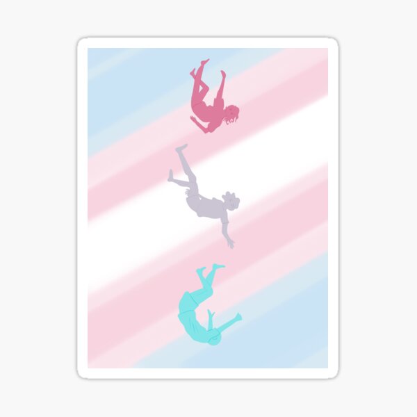 "Transitioning " Sticker by Evan-Eventually | Redbubble