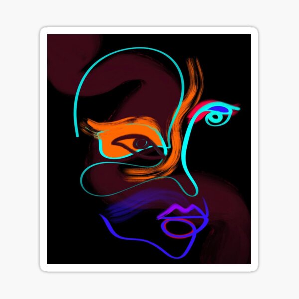 "3d Face" Sticker for Sale by jayron88 | Redbubble