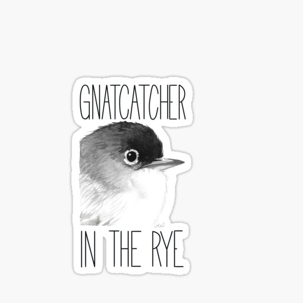 "Black-tailed Gnatcatcher in the Rye " Sticker for Sale by ...